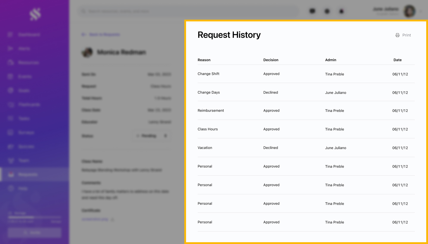 Employee Requests – Help Center